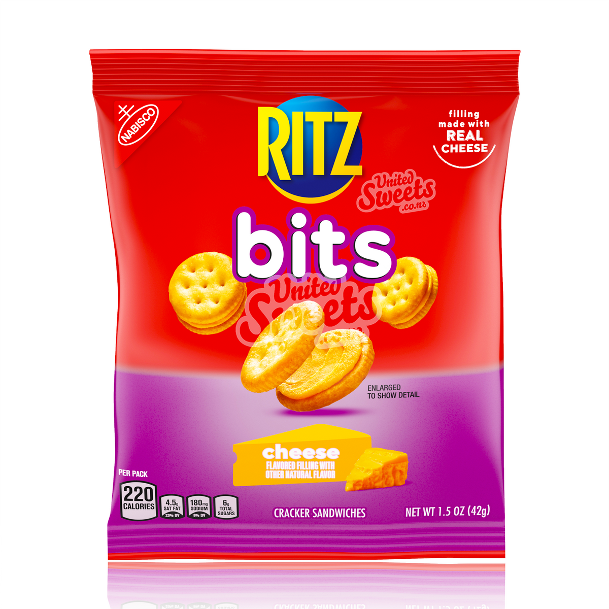 Ritz Bits Cheese Sandwich Crackers 42g – United Sweets