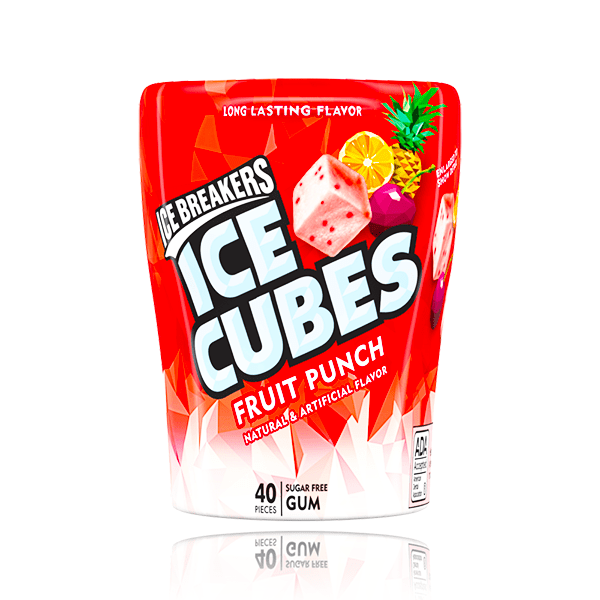 Ice Breakers Ice Cubes Sugar Free Cool Lemon Gum 40 Ct 60 Off