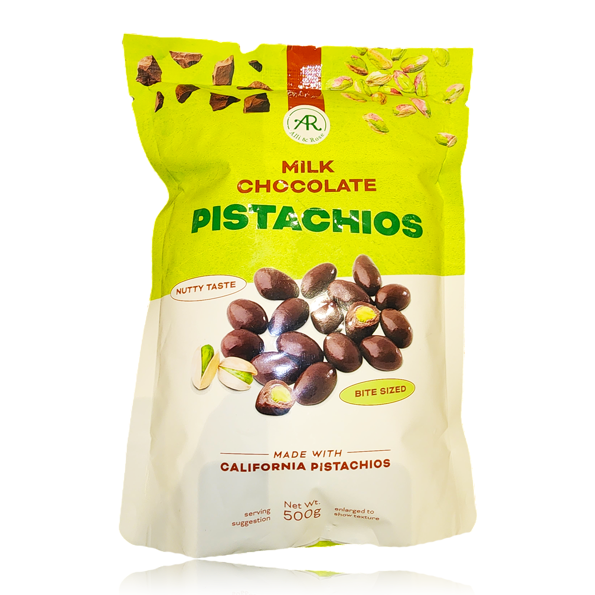 ALLI & ROSE Chocolate Covered Pistachios 500g – United Sweets