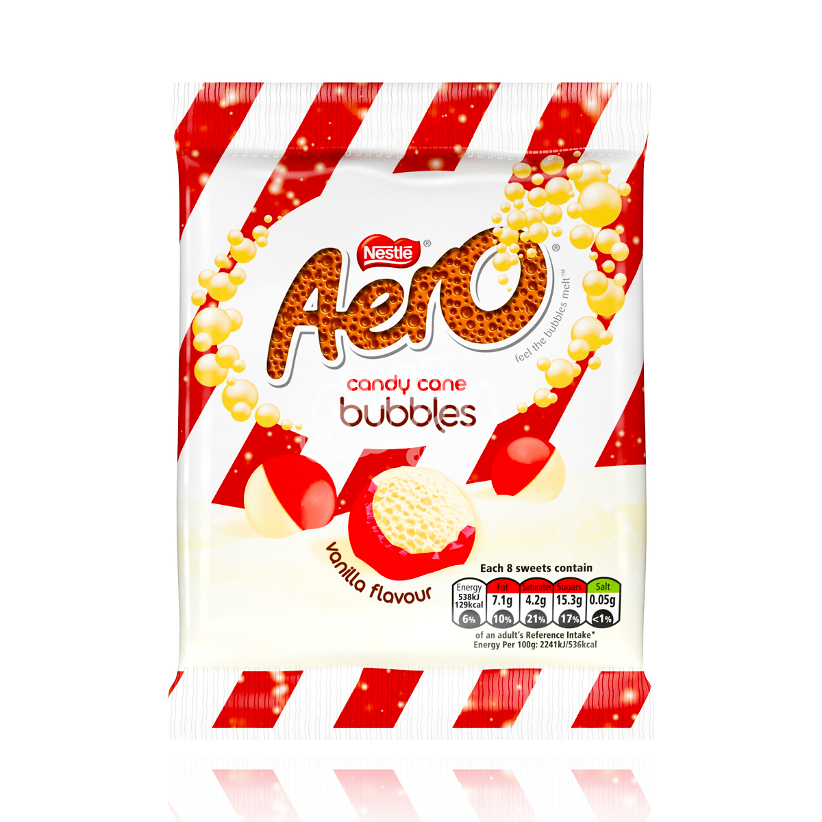 Aero Candy Cane Bubbles 60g – United Sweets