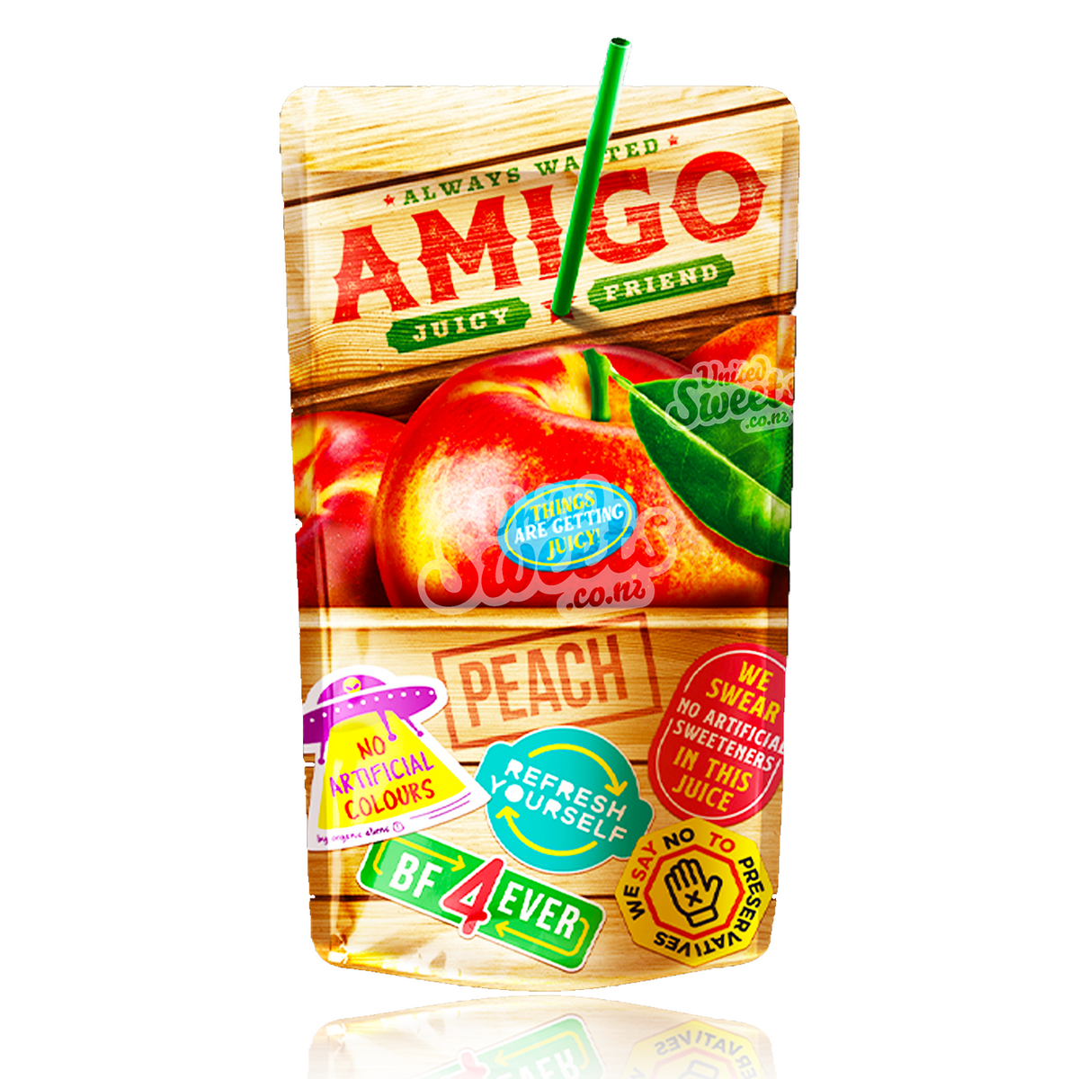 Amigo Peach 200ml – United Sweets