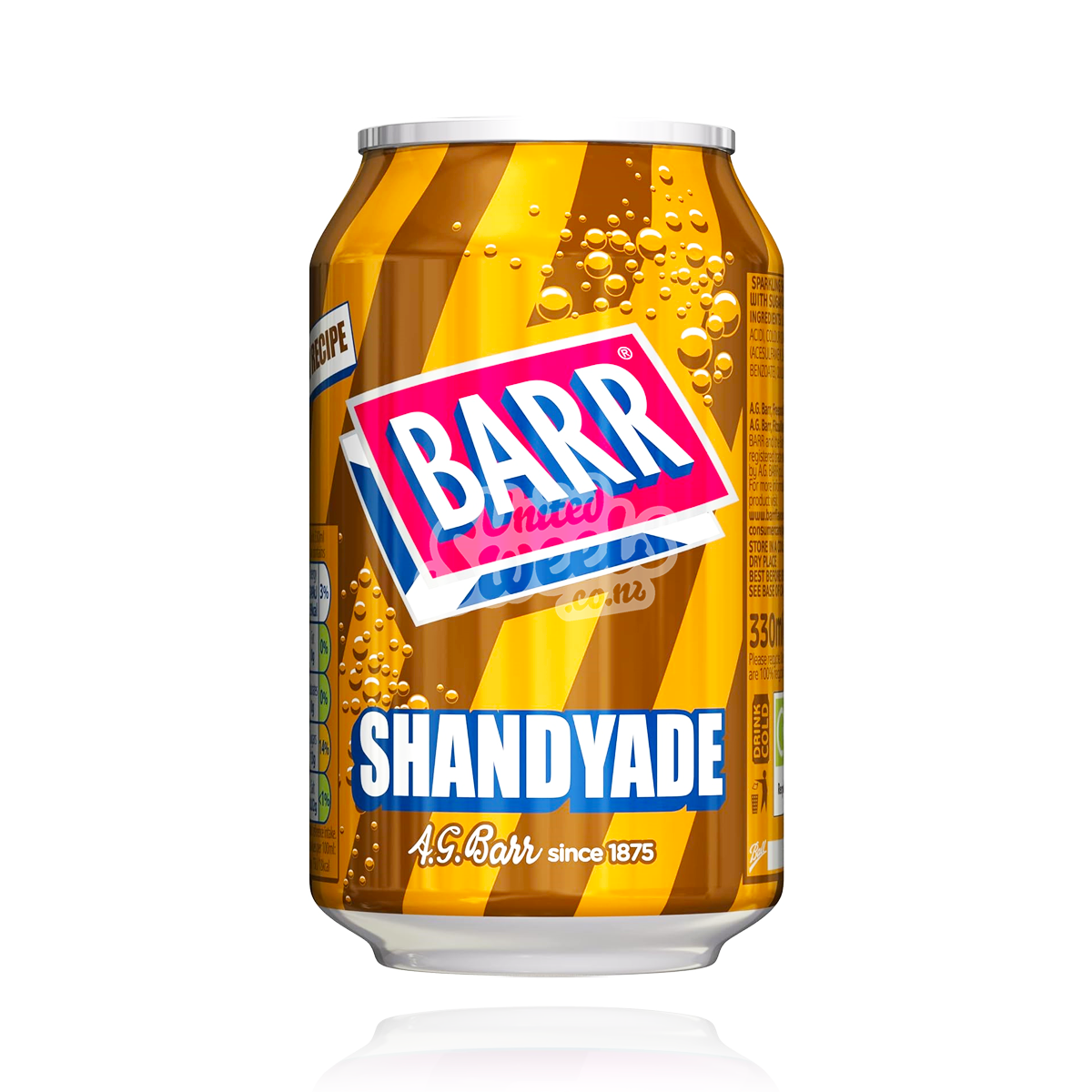 Barr Shandyade No Sugar 330ml – United Sweets