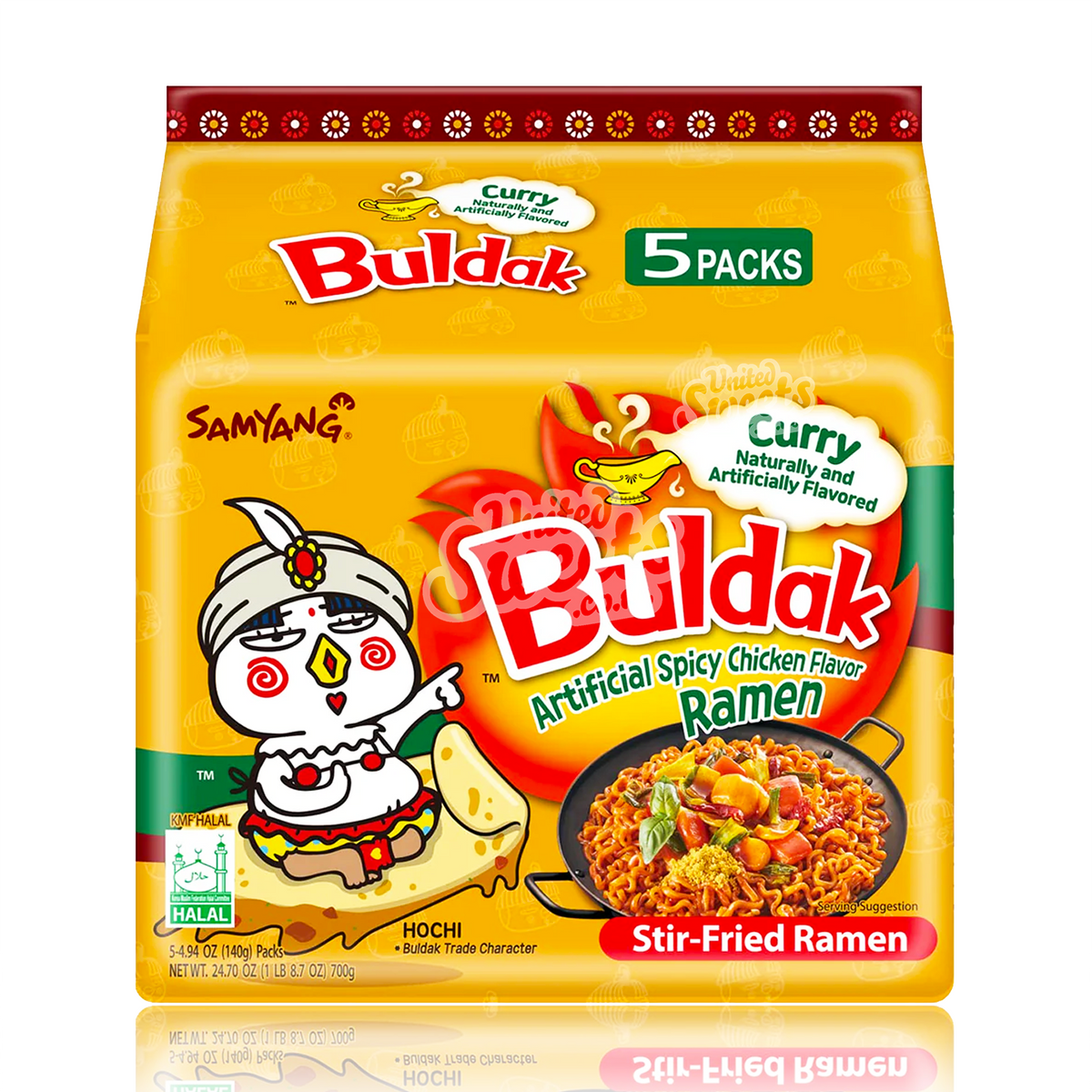 Buldak (Samyang) Ramen Noodles Hot Chicken Curry 650g 5PK – United Sweets