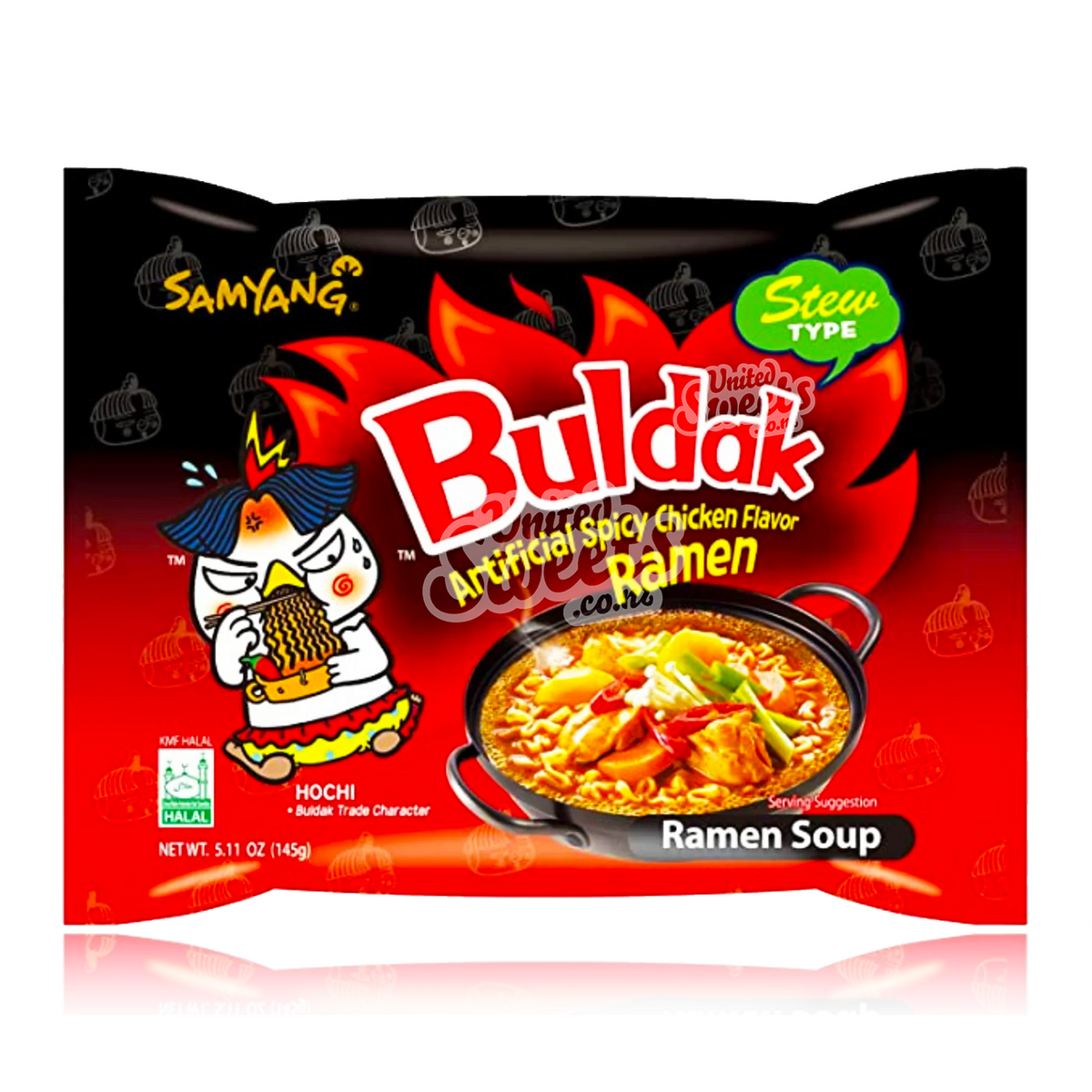 Buldak (Samyang) Ramen Noodles Hot Chicken Stew Type 145g – United Sweets