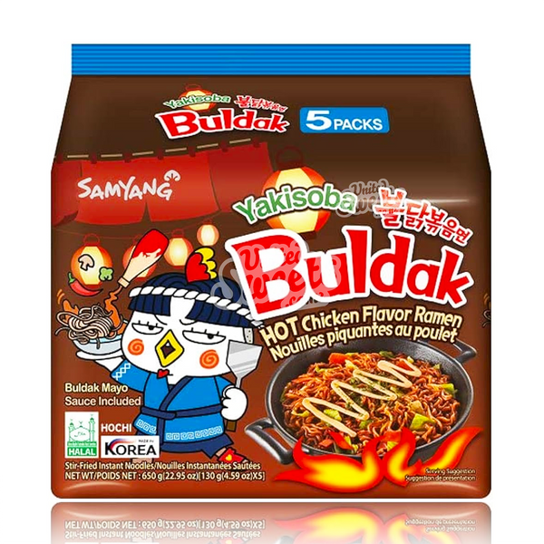 Buldak (Samyang) Ramen Noodles Hot Chicken Yakisoda 650g 5PK – United ...
