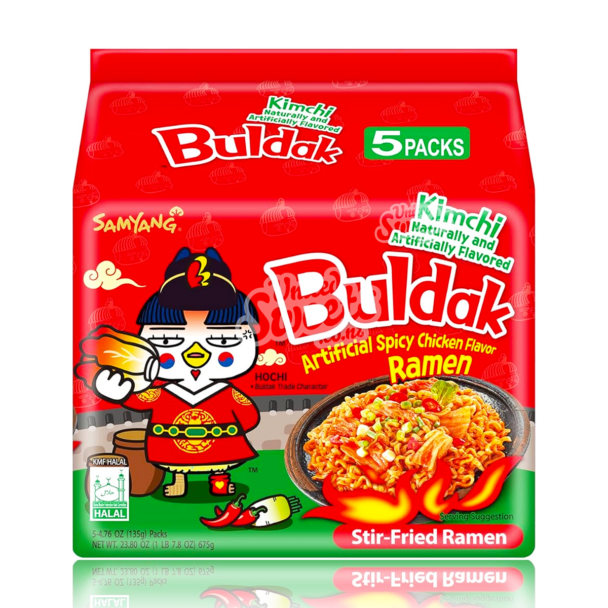 Buldak (Samyang) Ramen Noodles Hot Chicken Kimchi 650g 5PK – United Sweets