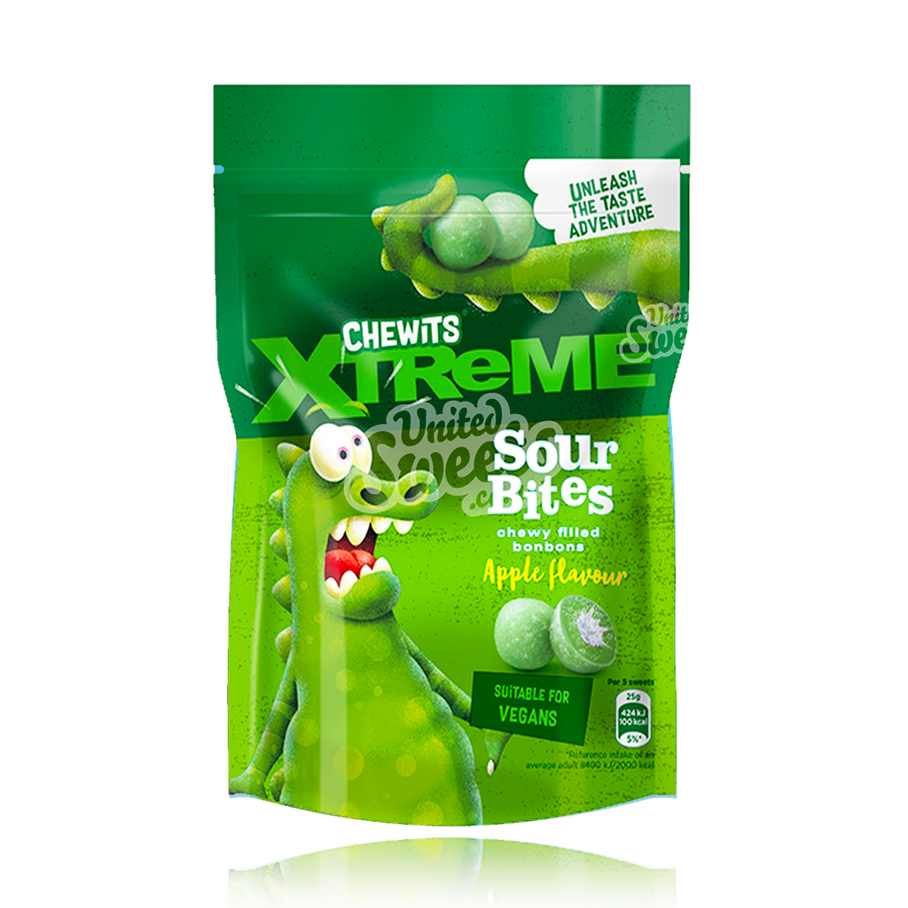 Chewits Sour Bites Xtreme 115g Apple (UK) – United Sweets