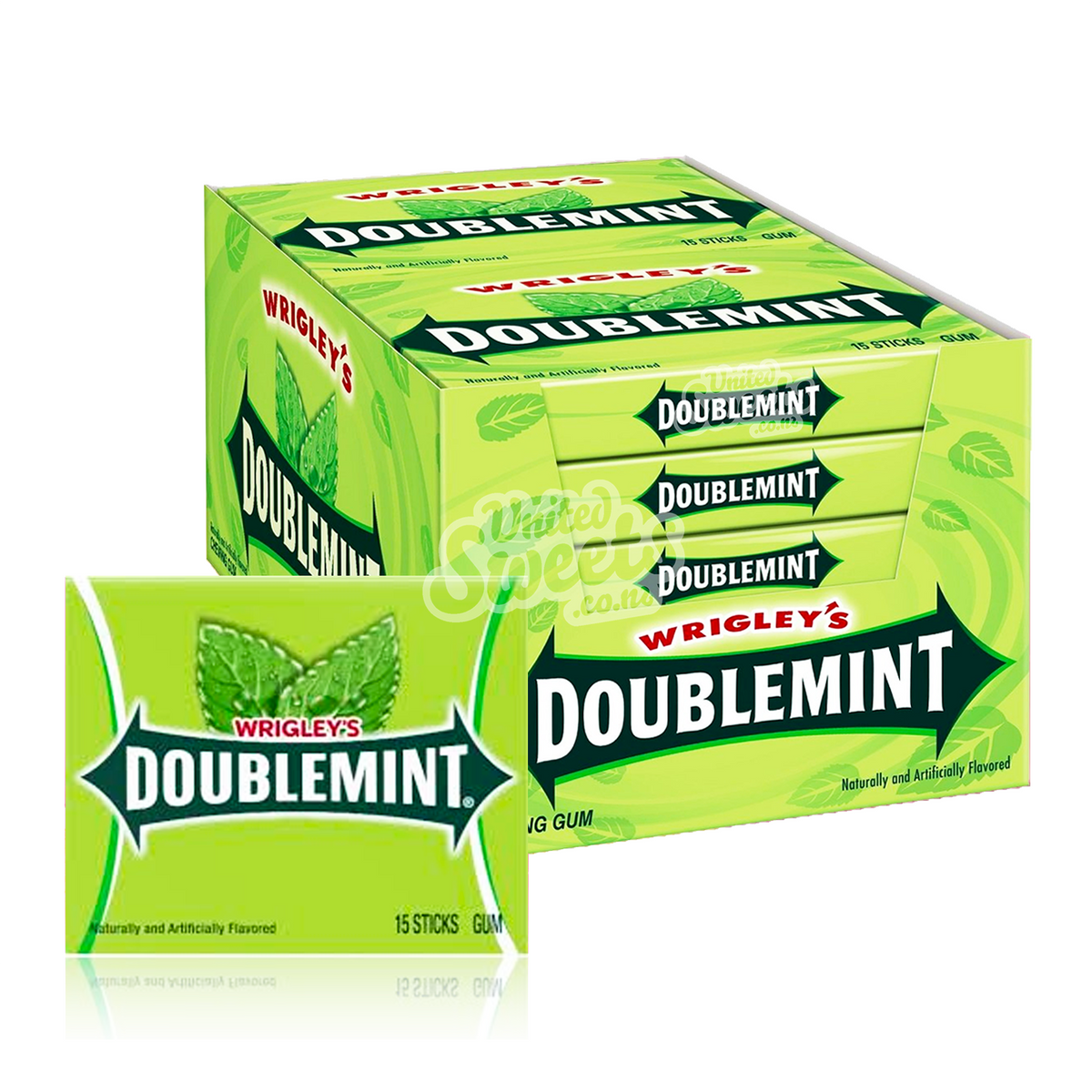 Wrigley's Doublemint Gum Chewing Gum 10 x 15 Sticks – United Sweets