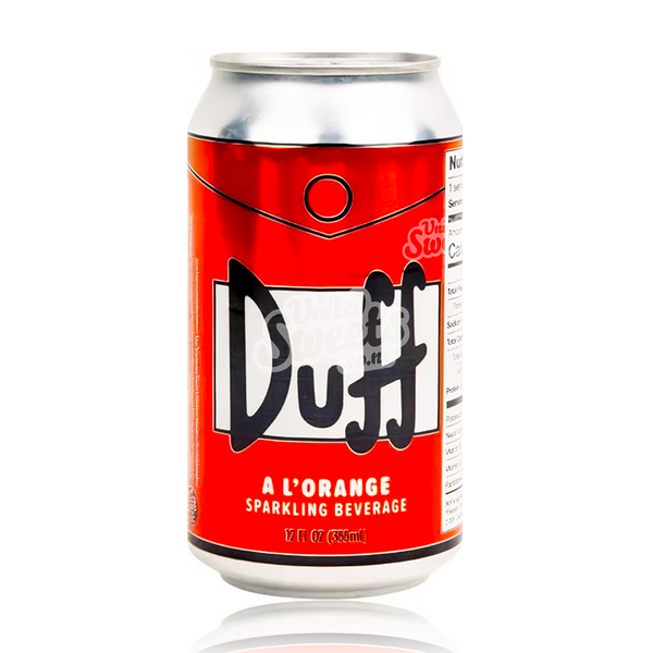 The Simpsons DUFF A L'Orange Sparkling Beverage 355ML – United Sweets