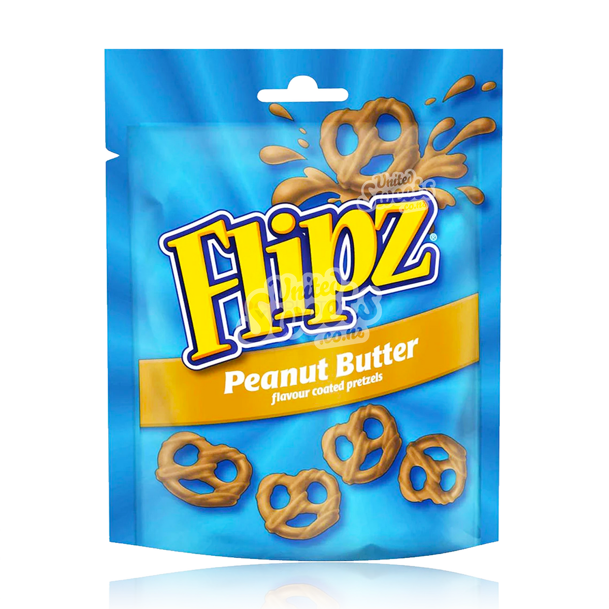 Flipz Peanut Butter Pretzels 90g – United Sweets