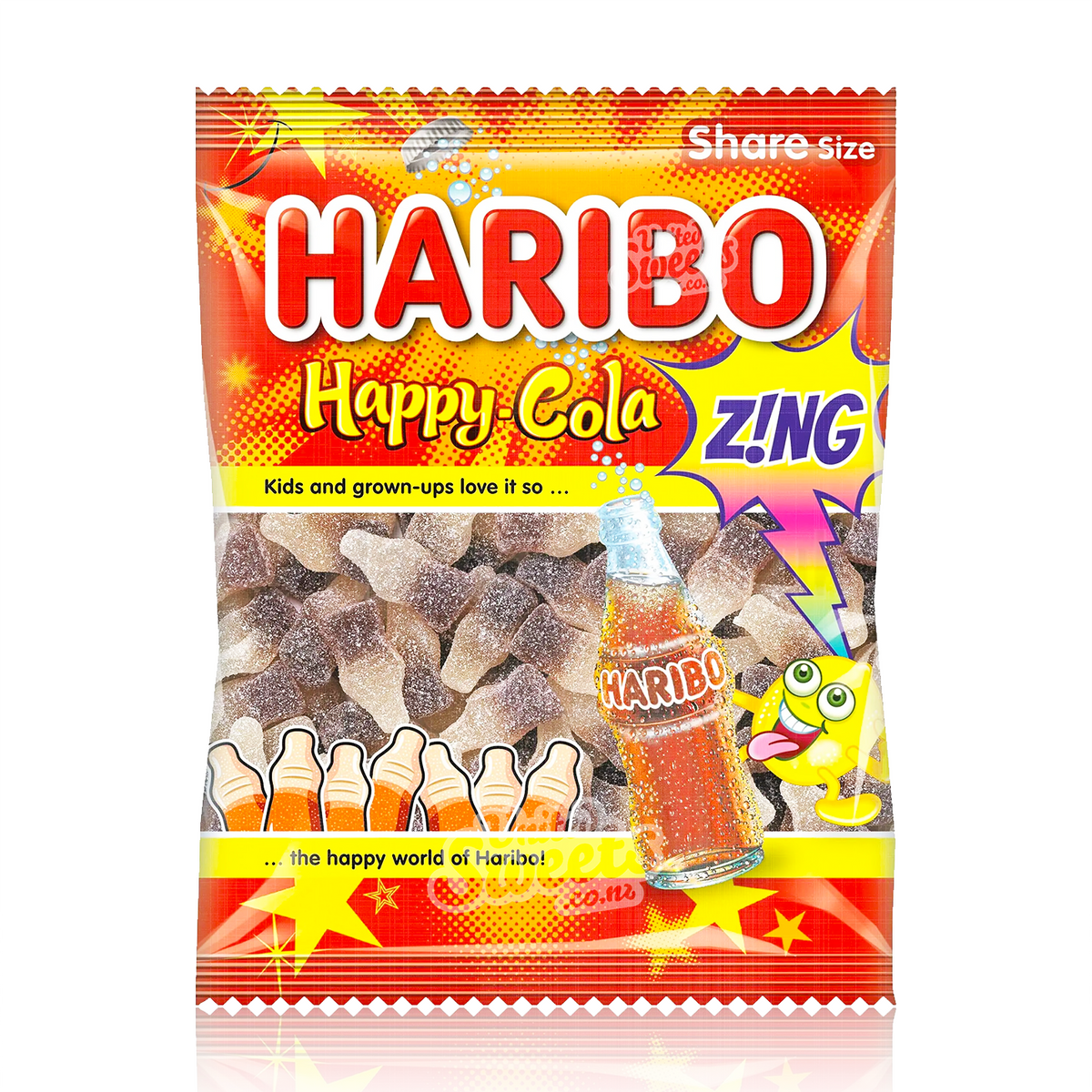 Haribo HAPPY COLA ZING 160g (UK) – United Sweets