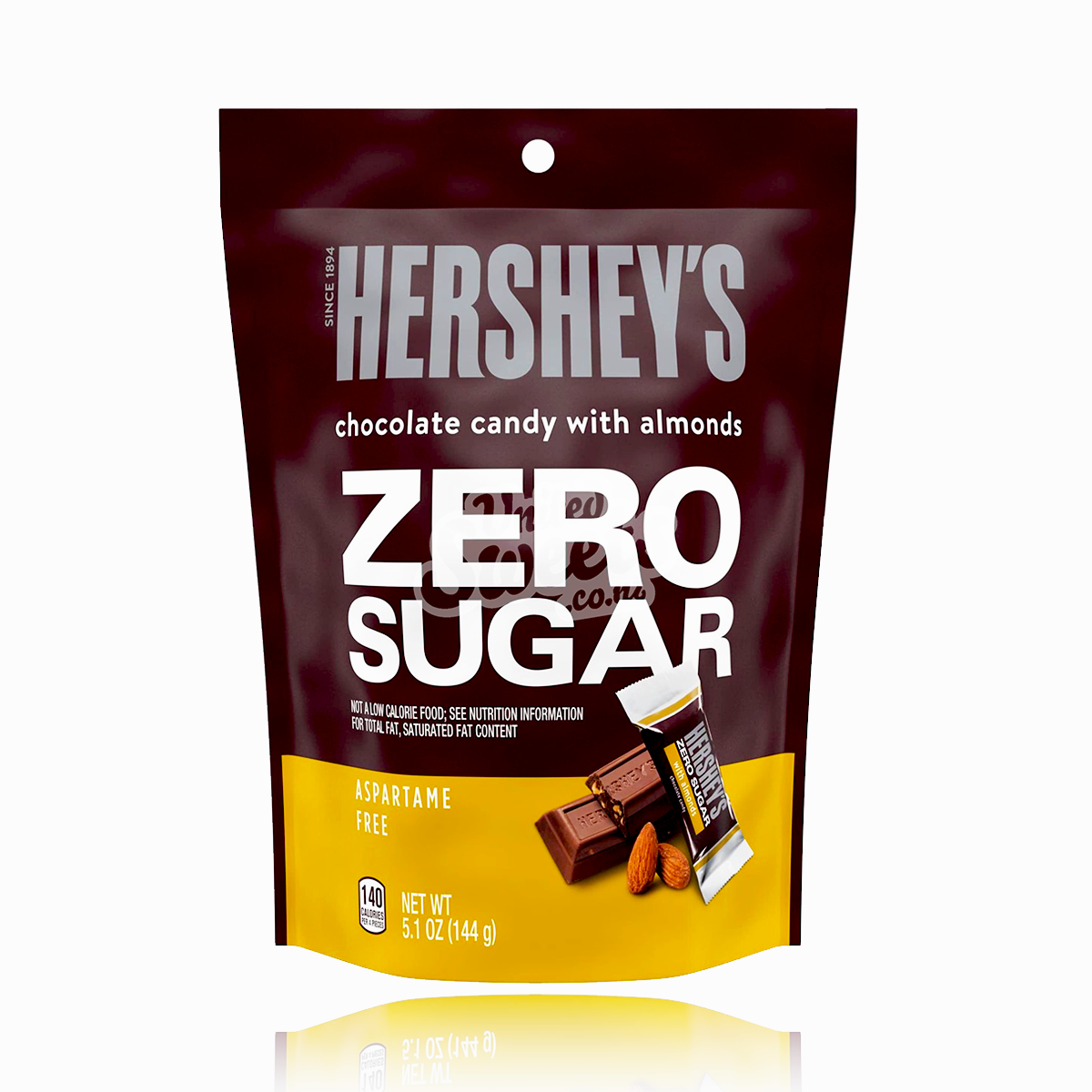Hershey's Chocolate With Almonds (mini bars) Zero Sugar 144g – United ...