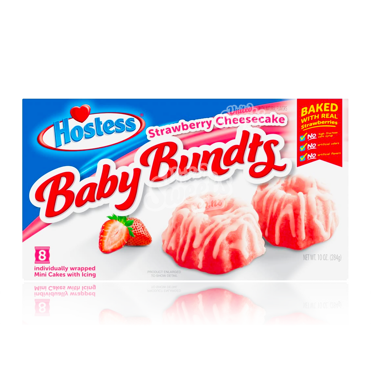 Hostess Baby Bundts Strawberry Cheesecake 8 Pack – United Sweets