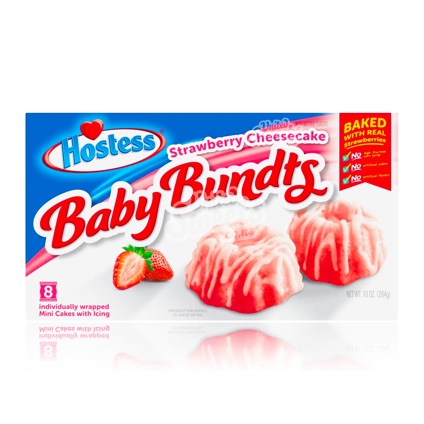 Hostess Baby Bundts Strawberry Cheesecake 8 Pack – United Sweets
