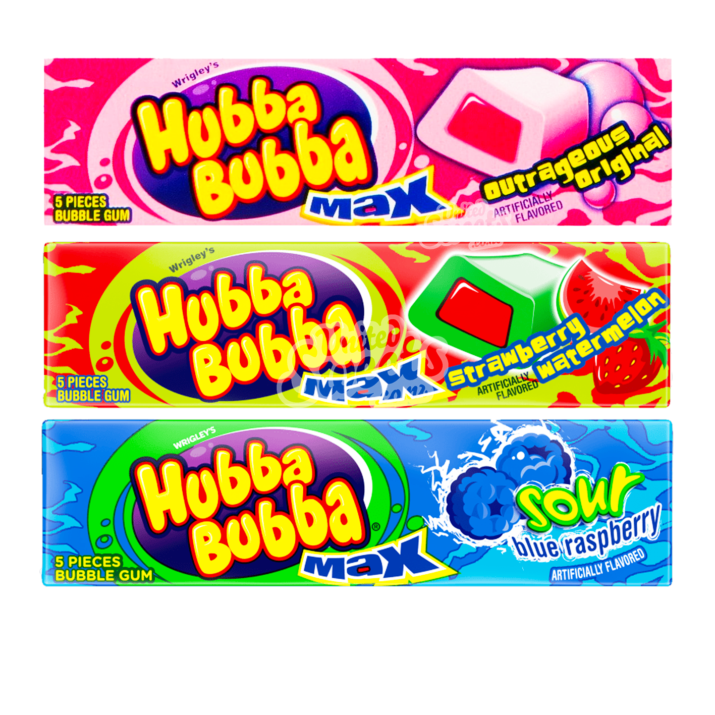 Hubba Bubba MAX Bubble Gum Stick Assorted Flavours – United Sweets