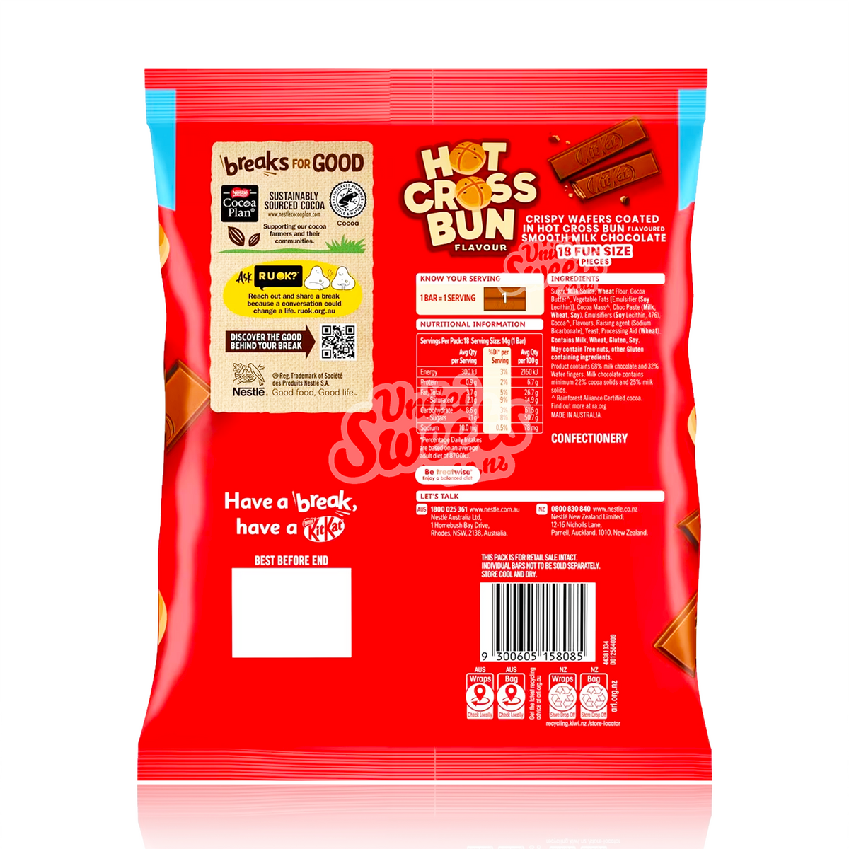Nestle Kit Kat HOT CROSS BUNS 18 Bars (14g) 252g – United Sweets