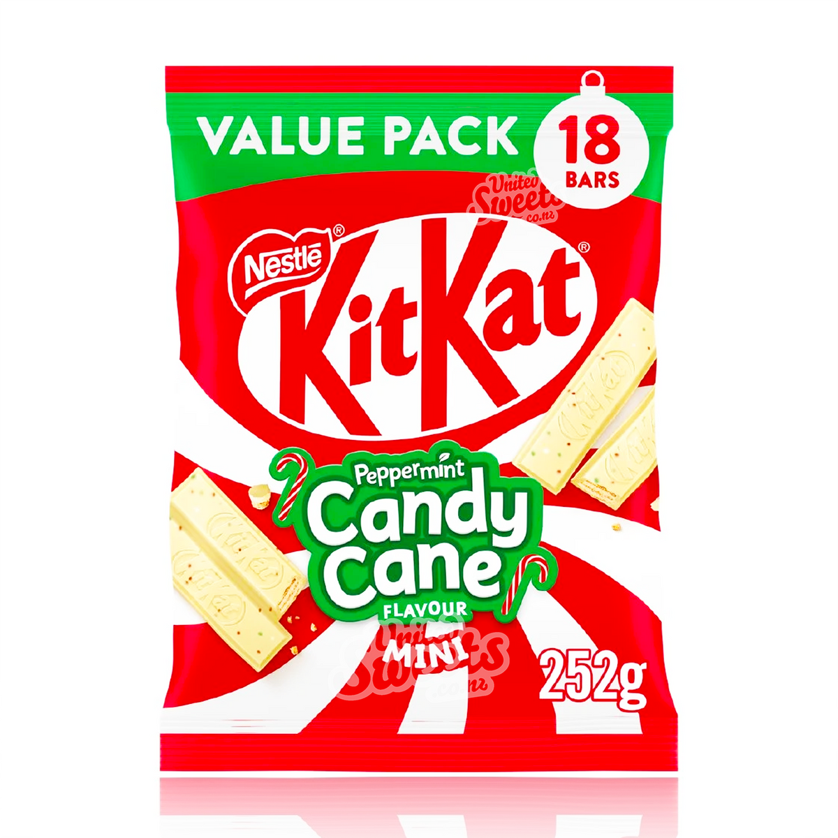 Nestle KitKat PEPPERMINT Candy Cane (18 PACK) 252g – United Sweets