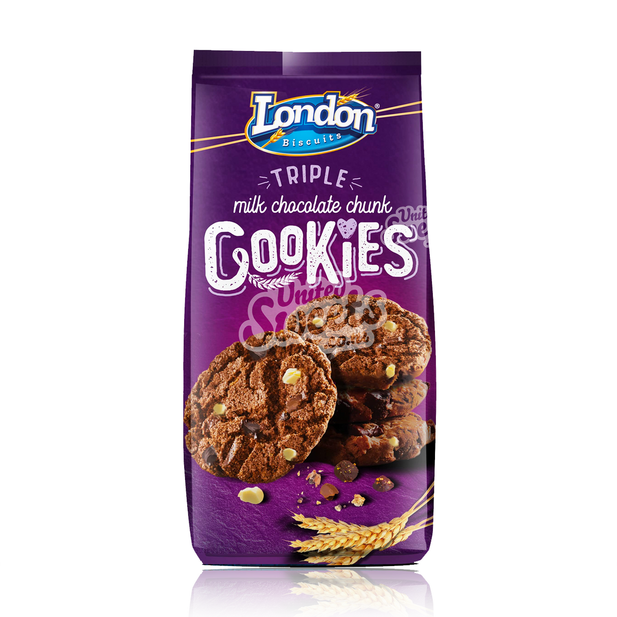 London Biscuits Triple Chocolate Cookies 160g – United Sweets