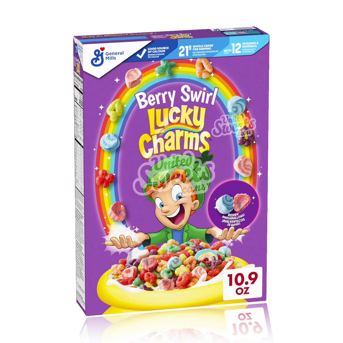 Lucky Charms Berry Swirl Cereal 309g – United Sweets