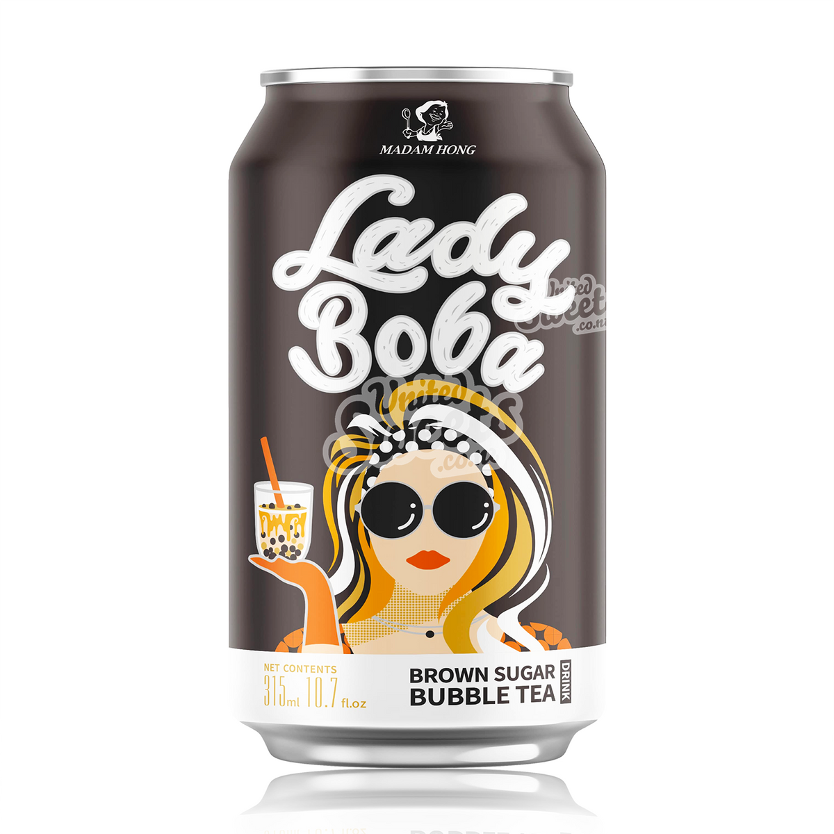 Madam Hong Lady Boba Bubble Tea Brown Sugar 315ml – United Sweets