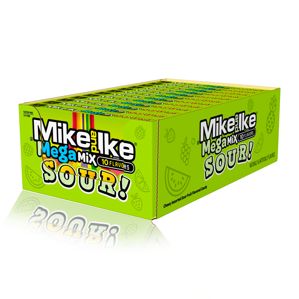 Mike & Ike Mega Mix Sour Theatre Boxes 12 Pack Box – United Sweets