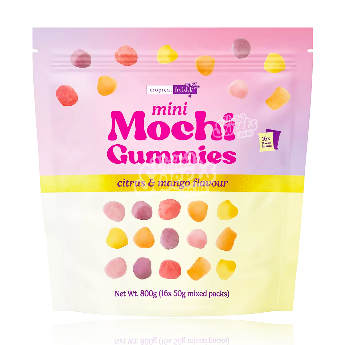 Mini Mochi Gummies (Citrus & Mango) 800g – United Sweets