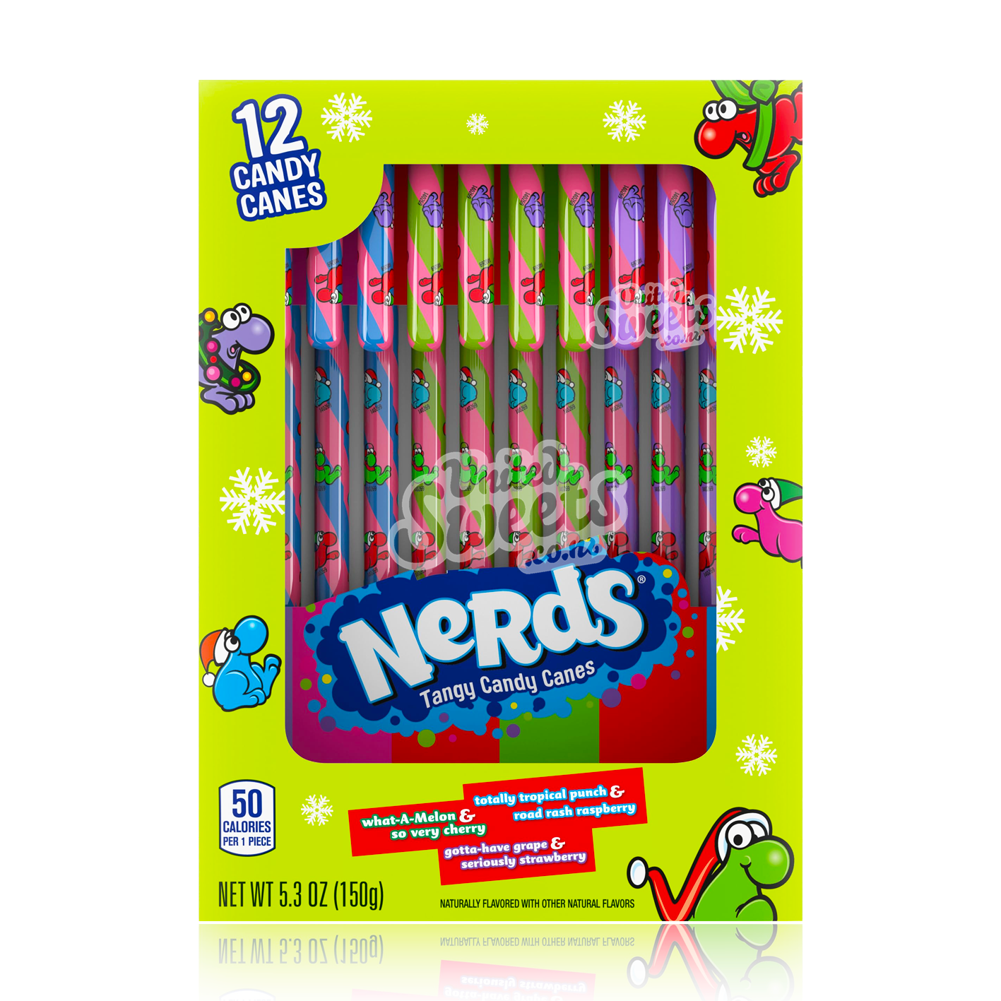 Nerds Candy Canes 12 Pack 150g – United Sweets