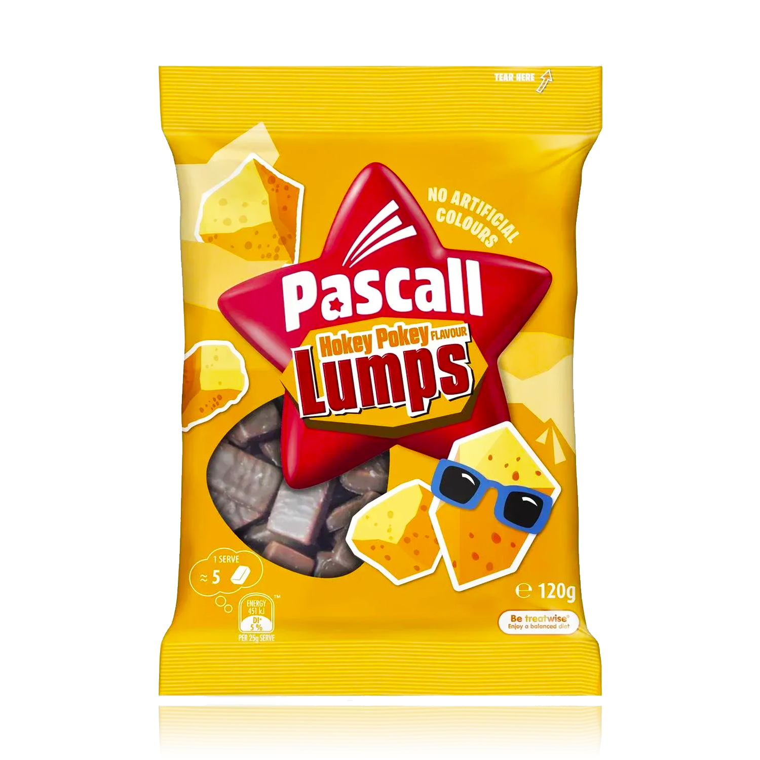 Pascall Hokey Pokey Lumps 120g – United Sweets