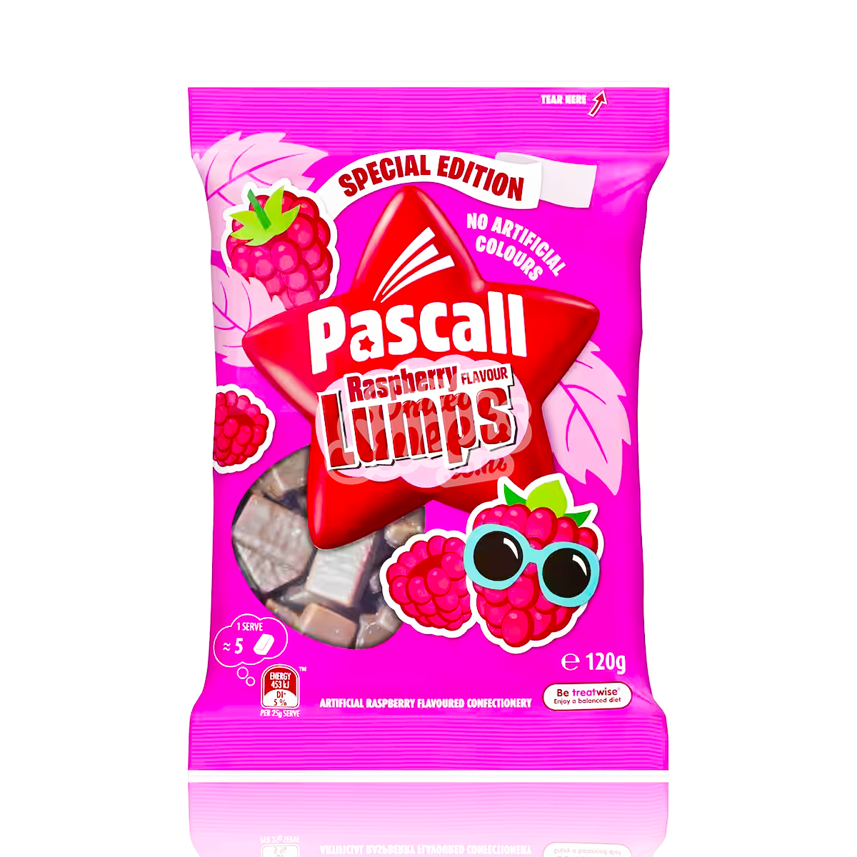 Pascall Raspberry Lumps Special Edition 120g – United Sweets