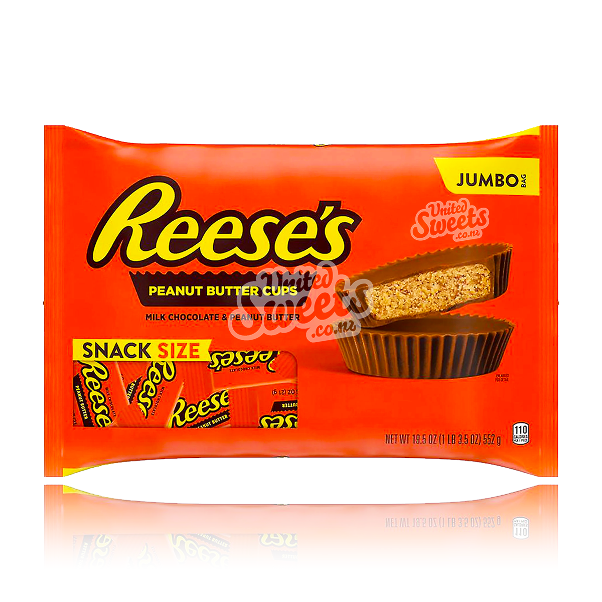 Reese's Cups Snack Size Jumbo Bag 552g (BB: 05/2024) – United Sweets