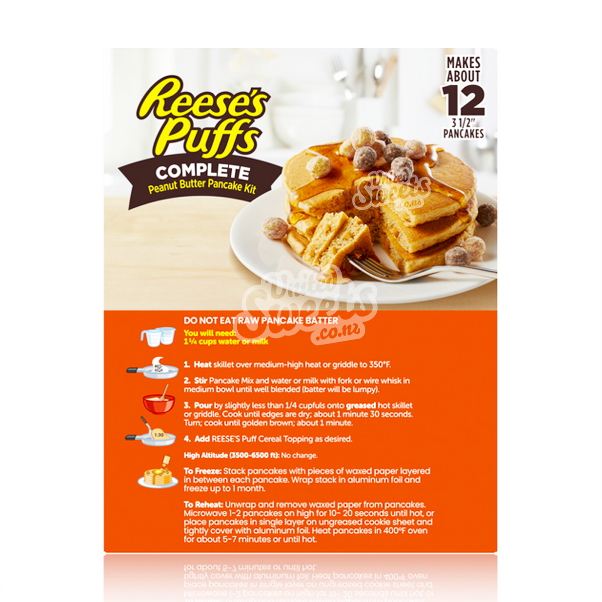 Betty Crocker Reese's PUFFS Peanut Butter Pancake Mix 340g – United Sweets