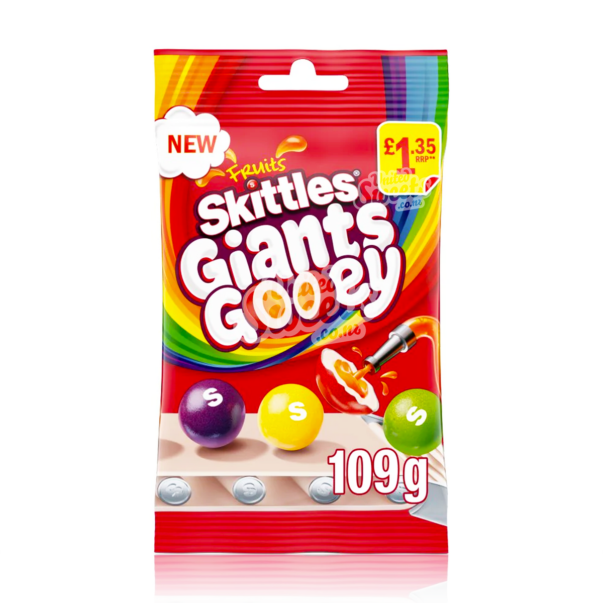 Skittles Giants Fruit Gooey 109g (UK Made) – United Sweets