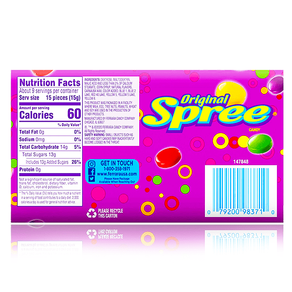 Spree Original 12 Pack Box (BB-END SEP 23) – United Sweets