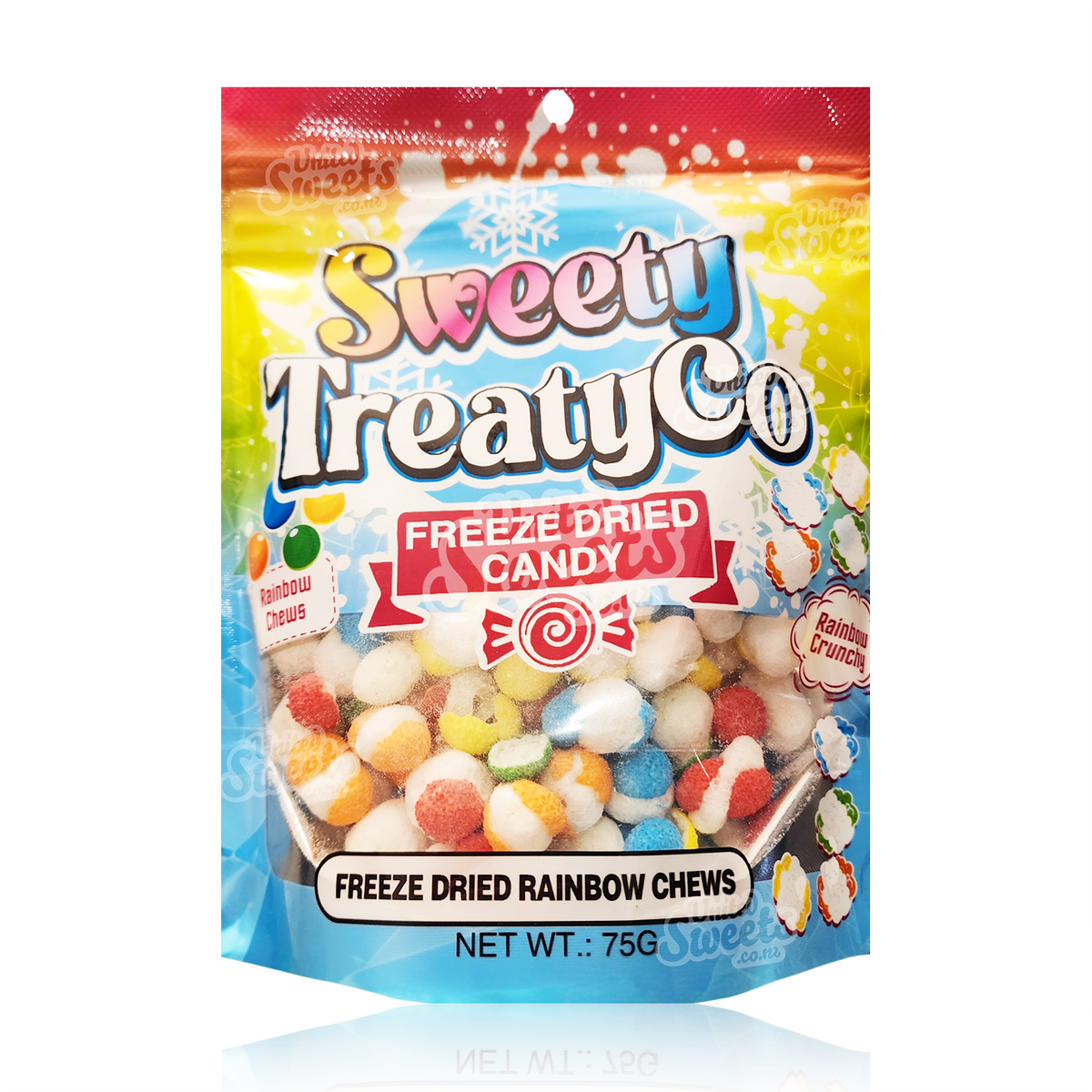 Sweety Treaty Co Freeze Dried Rainbow Chew 75g – United Sweets