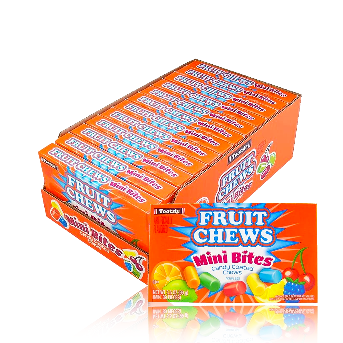 Tootsie Fruit Chews Mini Bites Box 99g 12 Pack – United Sweets