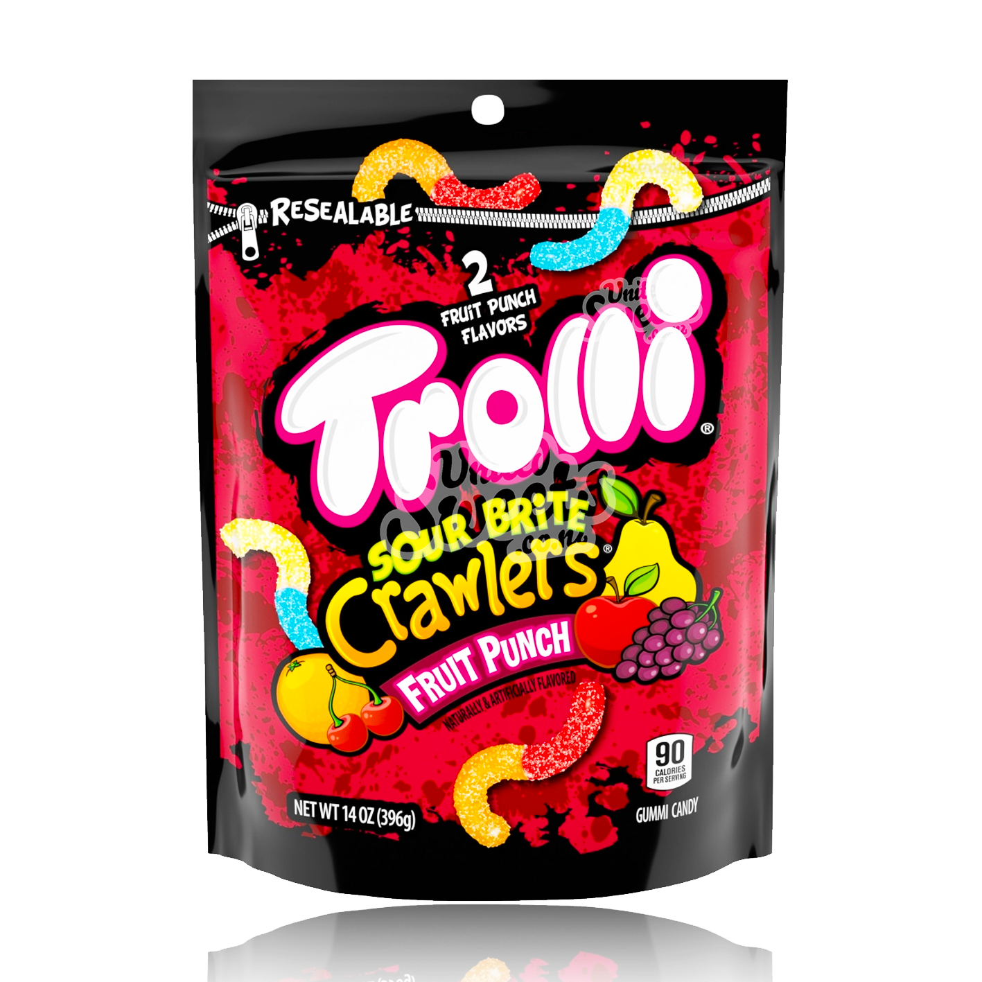 Trolli Sour Brite Crawlers FRUIT PUNCH XL Bag 396g – United Sweets