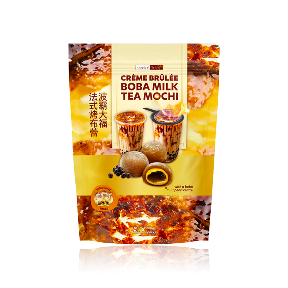 Boba Milk Tea Mochi Creme Brulee 700g – United Sweets