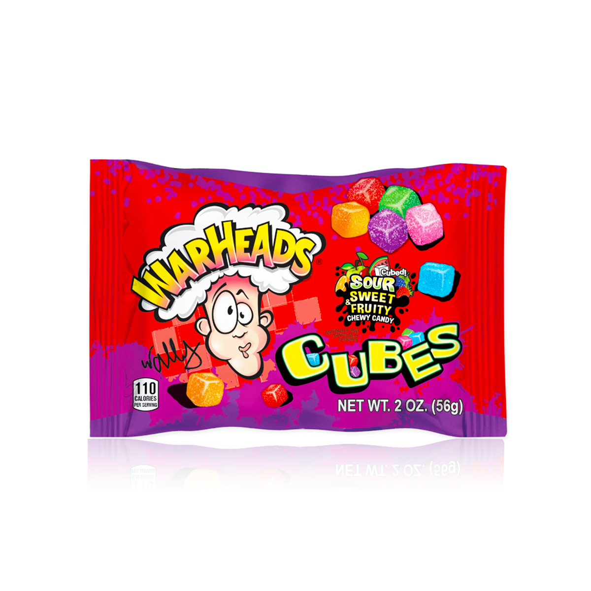 Warheads Chewy Candy Cubes 56g bag – United Sweets
