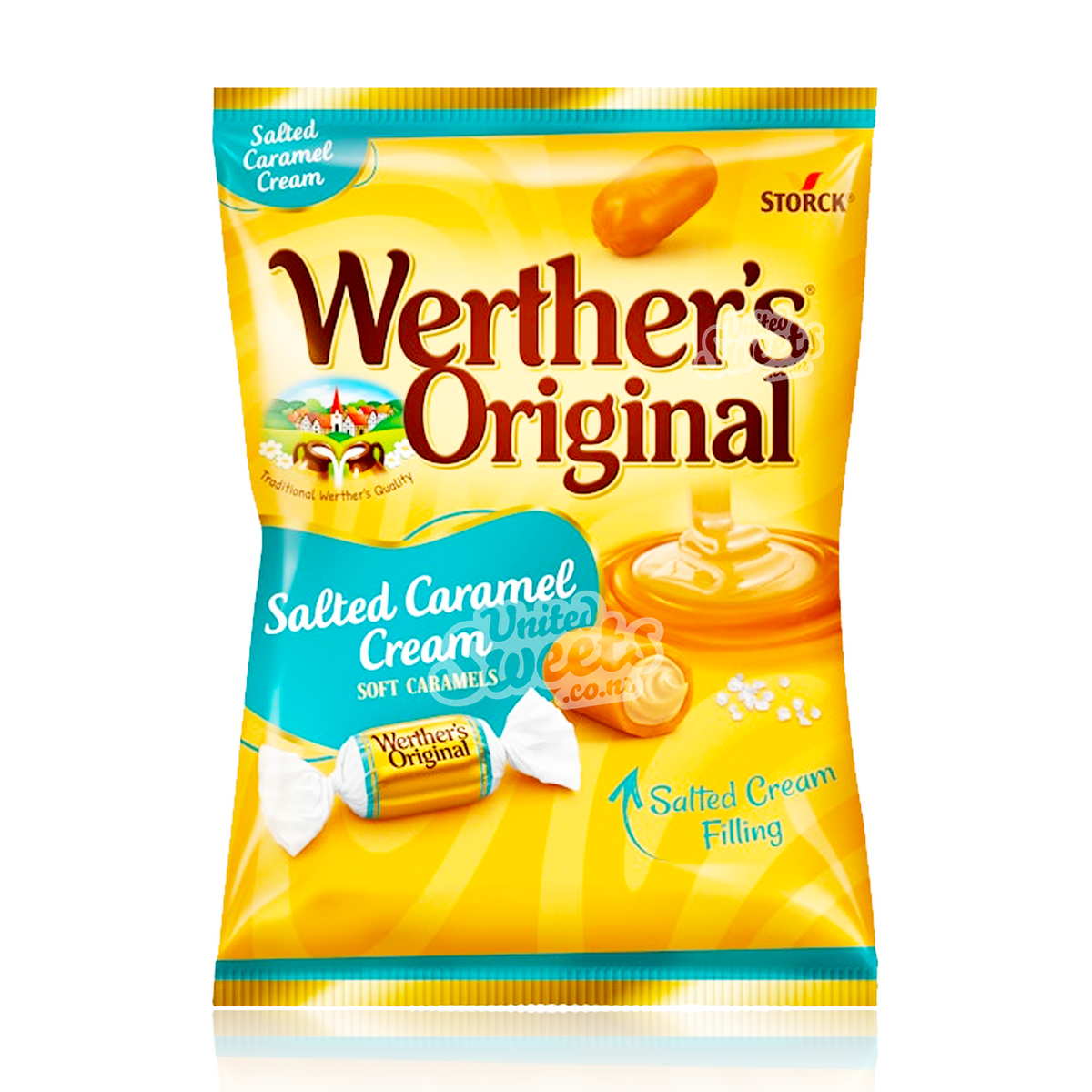 Werther's Original Salted Caramel Creme Soft Caramels 63g – United Sweets