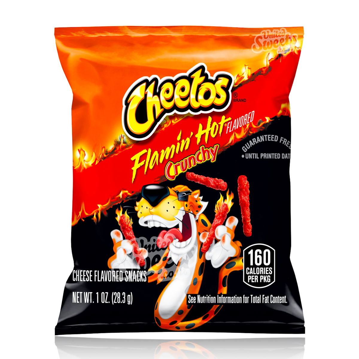 Cheetos Crunchy Flamin’ Hot 28.3g (BEST BEFORE: 03/2025) – United Sweets