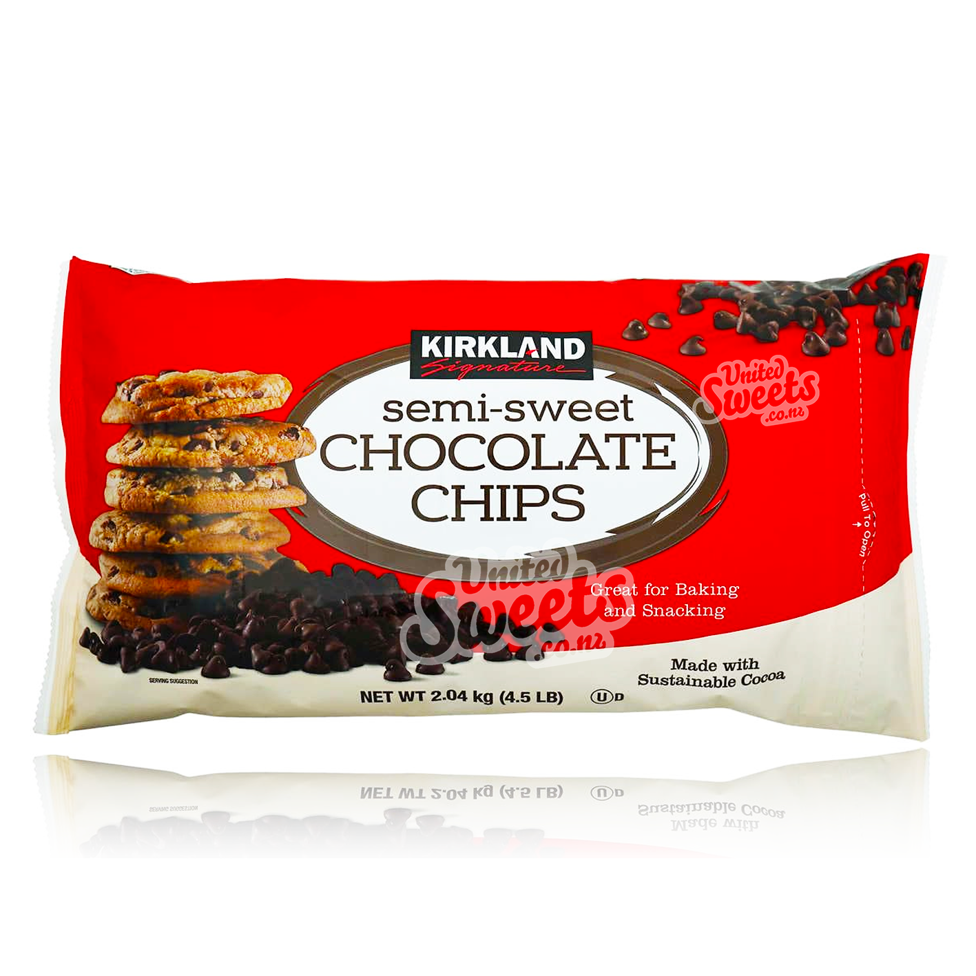 Kirkland Signature Semi-sweet Chocolate Chips 2.04kg – United Sweets