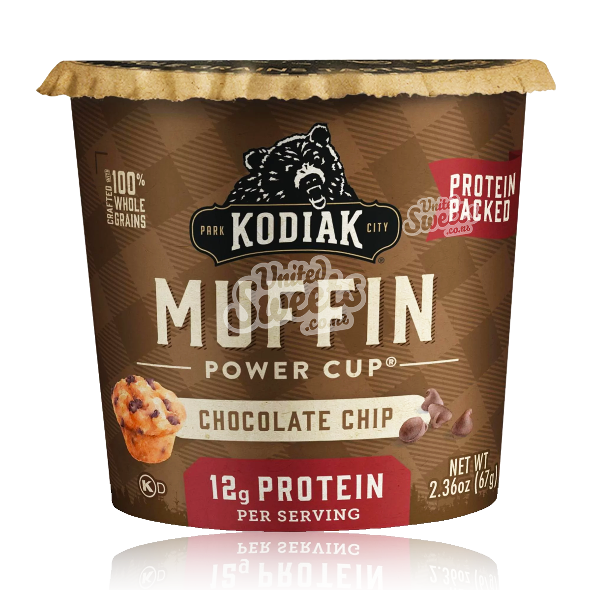 Kodiak Cakes Minute MUFFIN Power Cup Chocolate Chip 65g – United Sweets