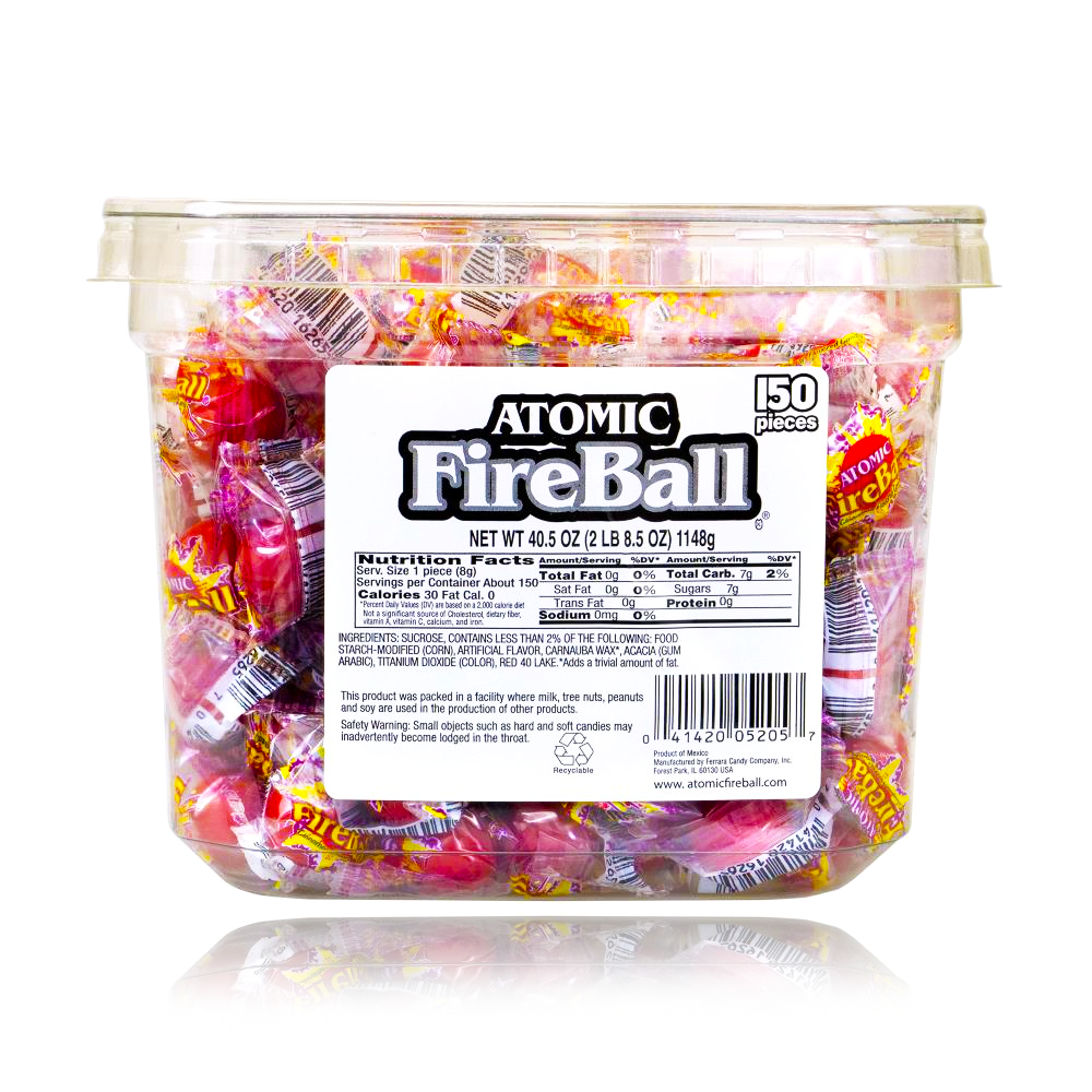 Atomic Fireballs XXL Tub 150 Pieces – United Sweets