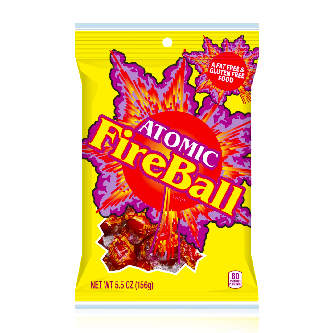 Atomic Fireballs Peg Bag 156g – United Sweets