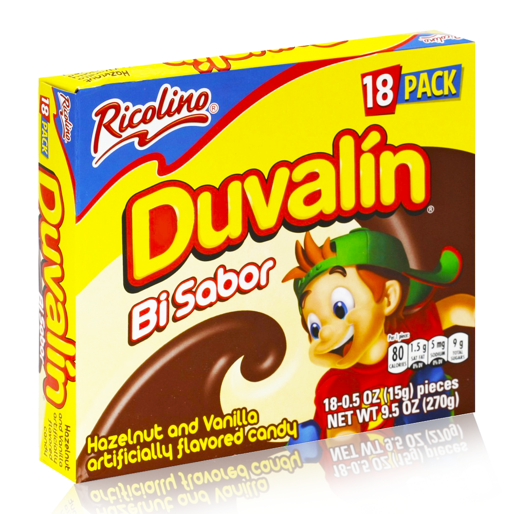 Duvalin Hazelnut @ Vanilla Flavoured Candy 18 Pack 270g – United Sweets