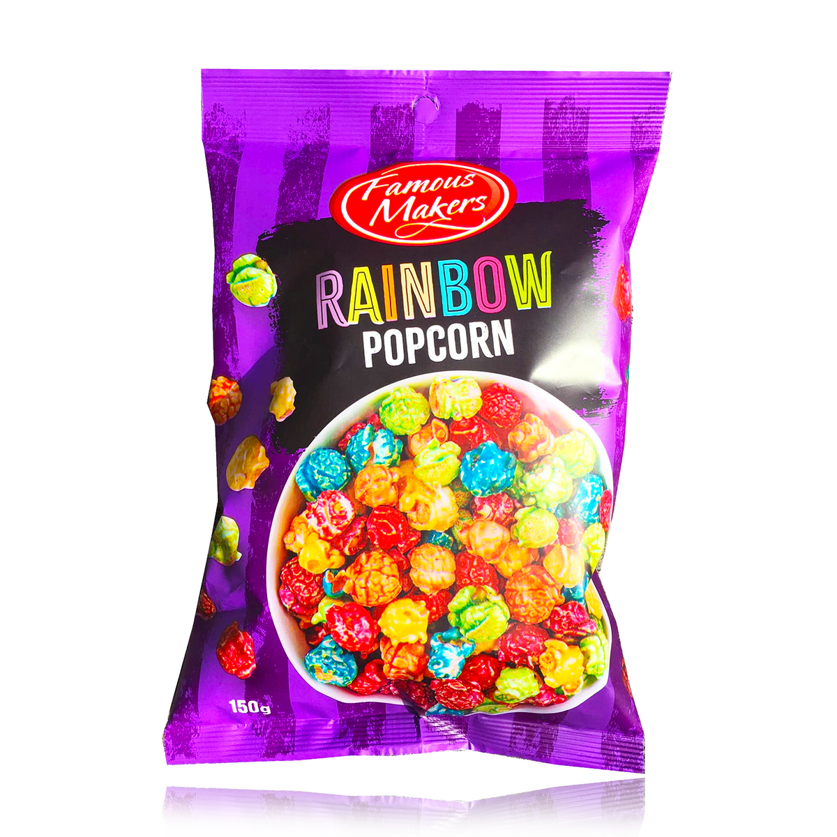 Famous Makers Rainbow Popcorn 150g – United Sweets