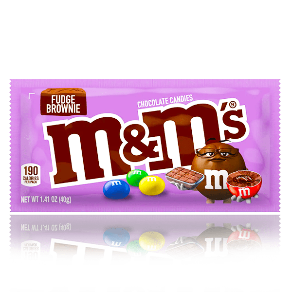M&M's Fudge Brownie Box 24 x 40g (BB: 04/2024) – United Sweets