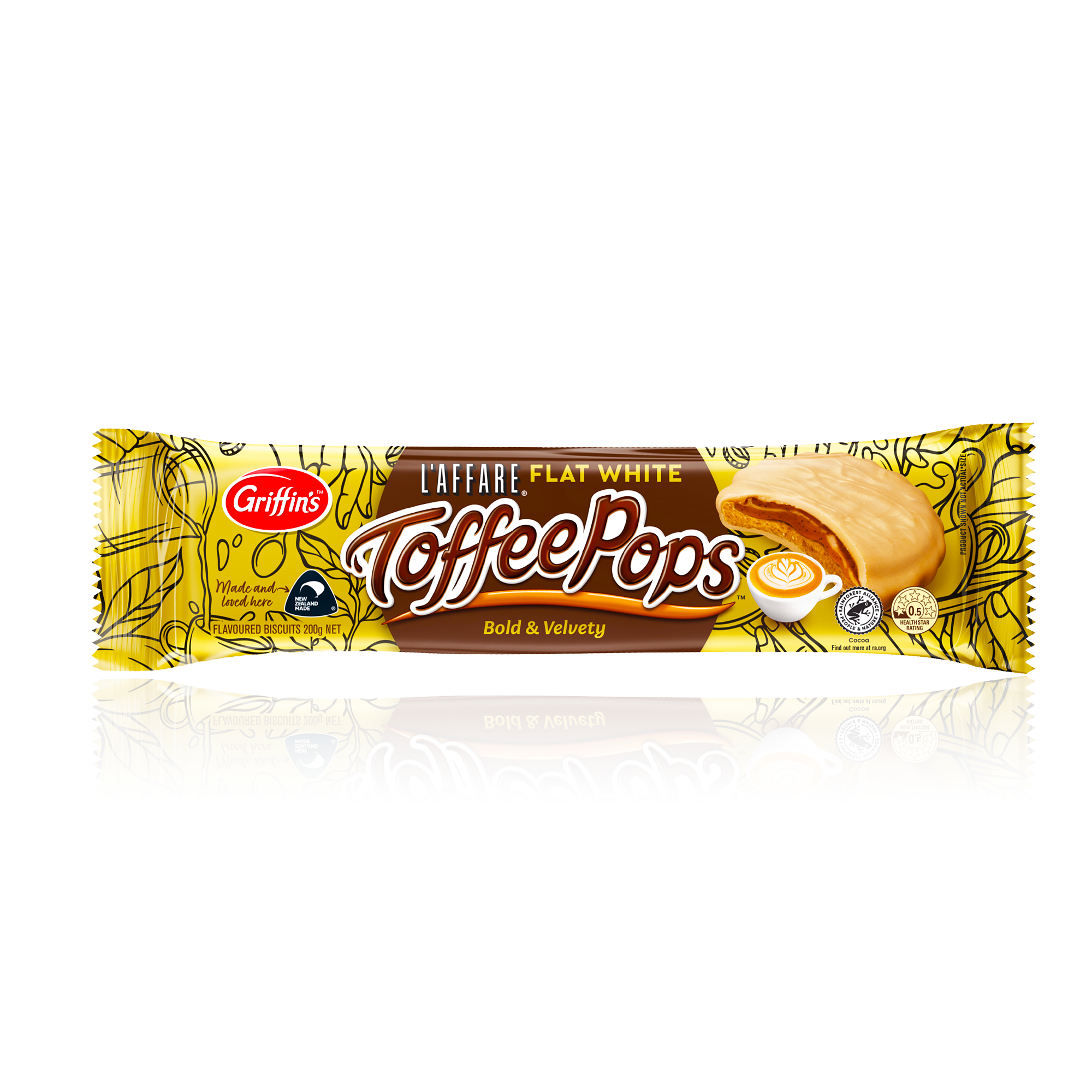 Griffin’s L’affare Flat White ToffeePops 200g – United Sweets