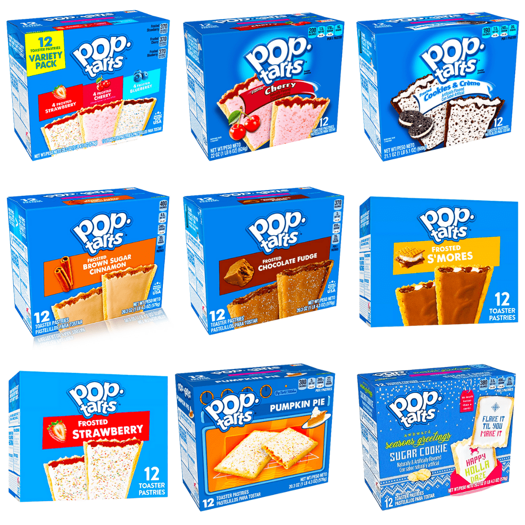 Poptarts Assorted Flavours 6 Pack Range – United Sweets